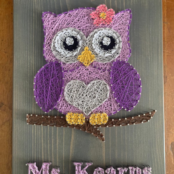 Owl String Art - Etsy