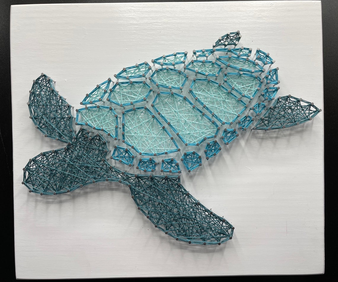 Sea Turtle String Art Ocean Life String Art | Etsy