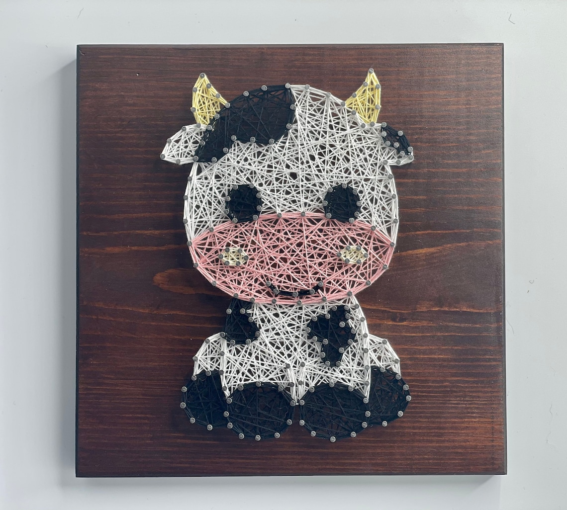 Farm Animal String Art // Horse Art // Pig Art // Sheep Art // Cow Art ...