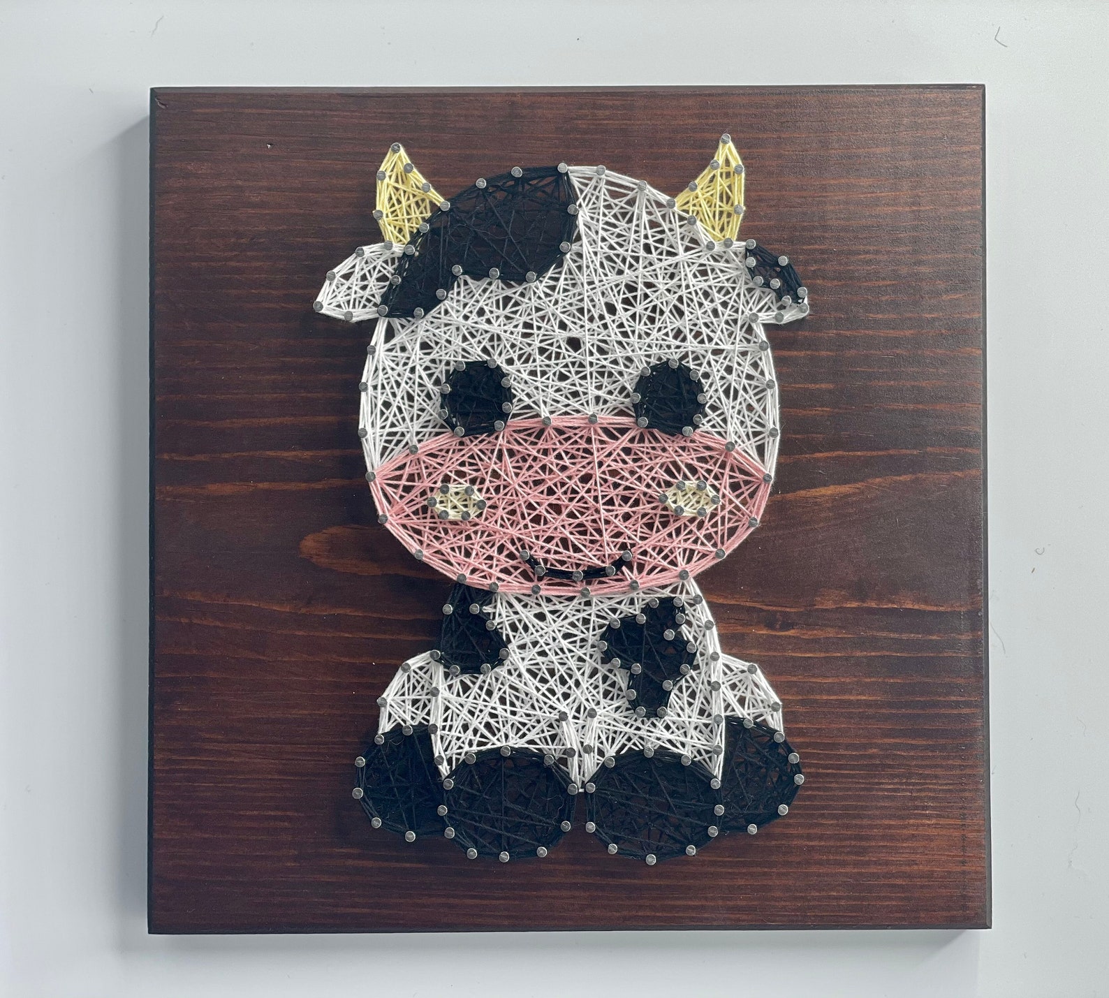 Farm Animal String Art // Horse Art // Pig Art // Sheep Art // | Etsy