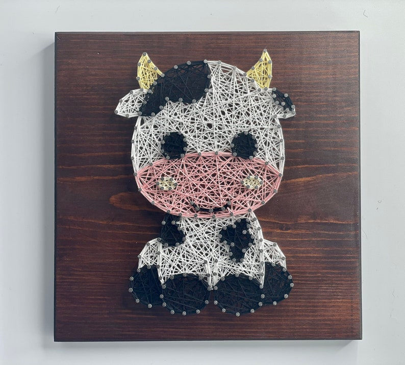 Farm Animal String Art // Horse Art // Pig Art // Sheep Art // | Etsy