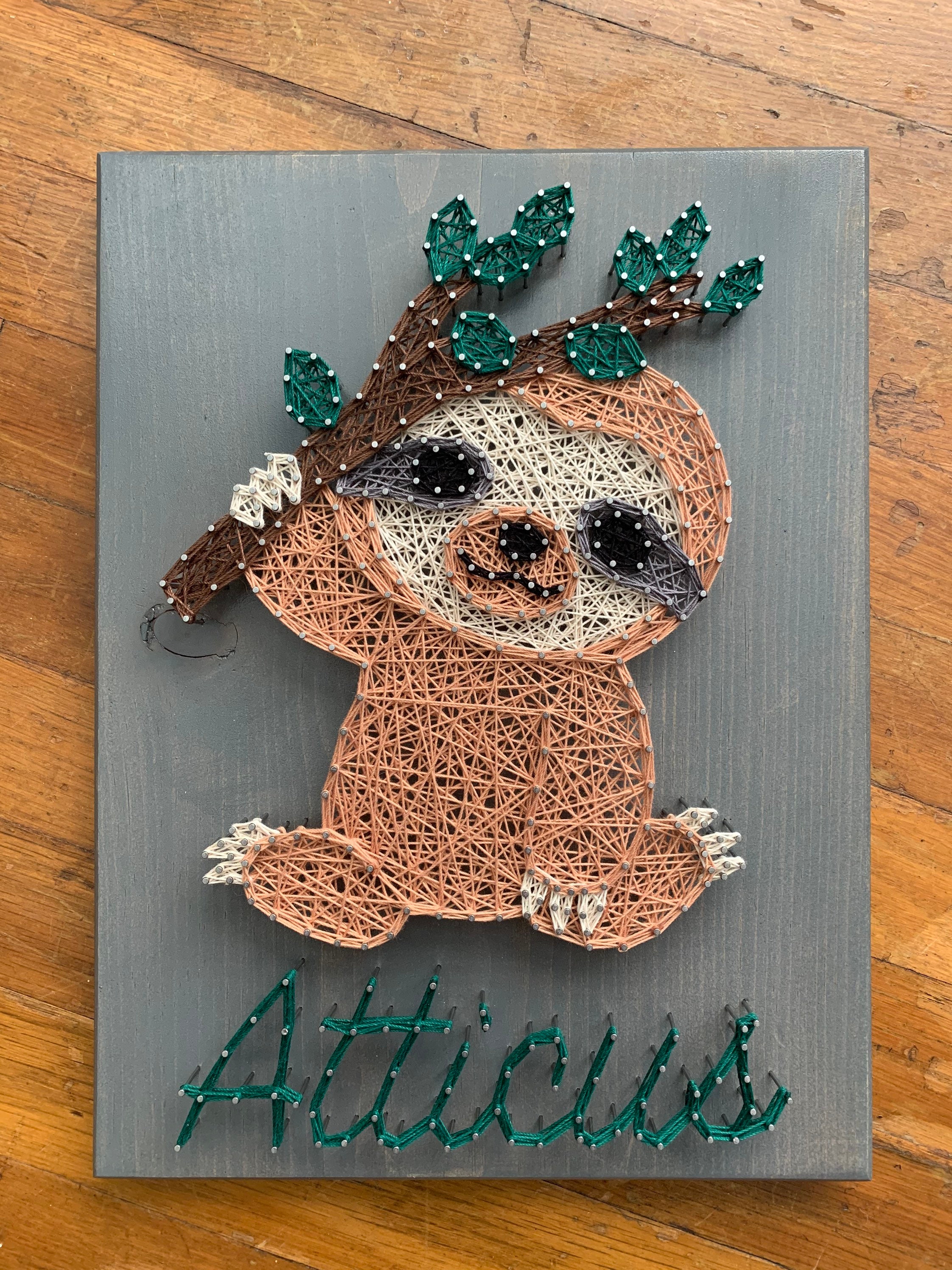 Baby Sloth String Art // Nursery Sloth | Etsy