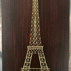 Eiffel Tower String Art // Paris String Art Eiffel Tower Gift | Etsy