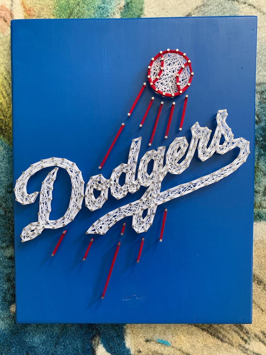 Dodger's Logo String Art // LA Dodgers // Baseball Gift - Etsy