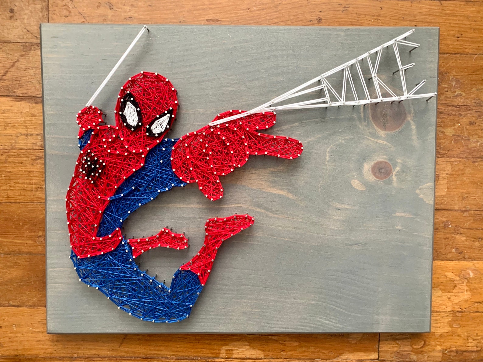 Spider-man String Art With Personalization - Etsy