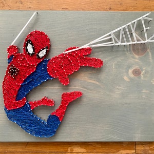Spider-man String Art With Personalization - Etsy