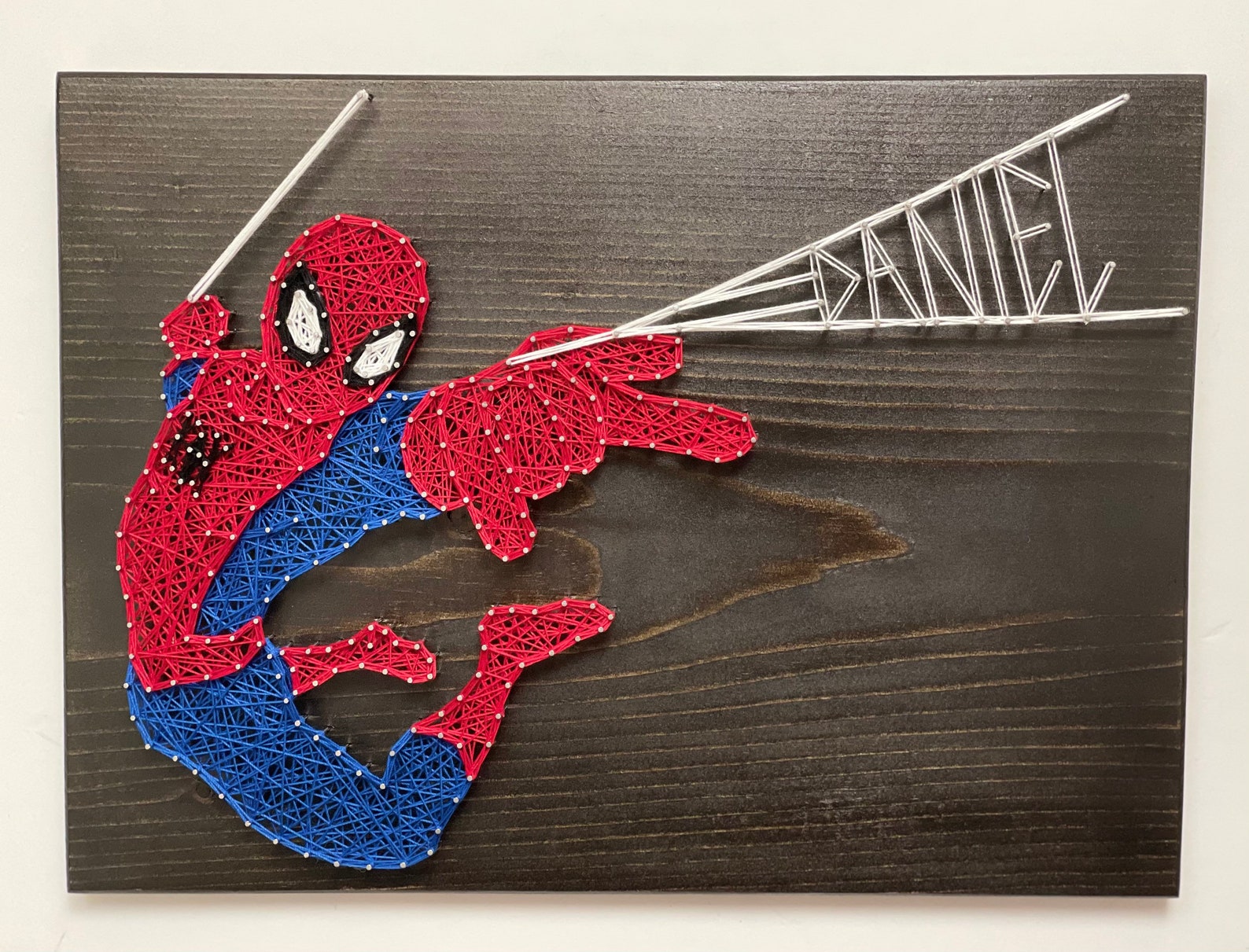 Spider-man String Art With Personalization - Etsy