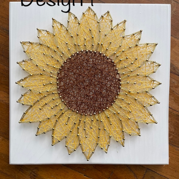 Sunflower String Art - Etsy