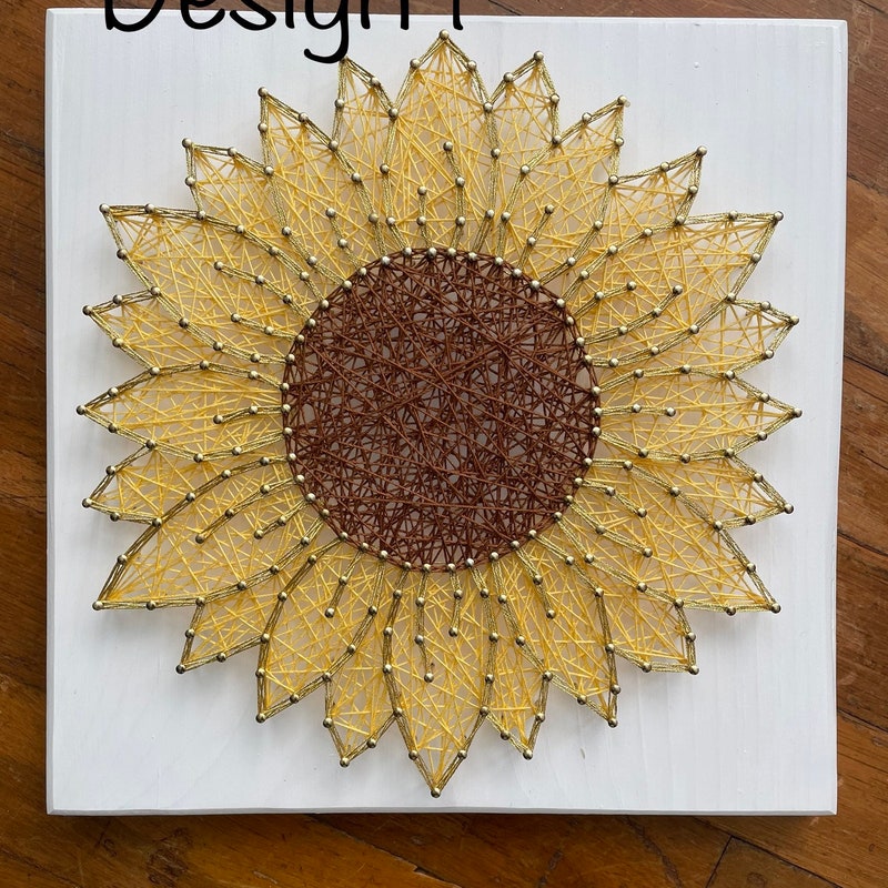 Sunflower String Art - Etsy