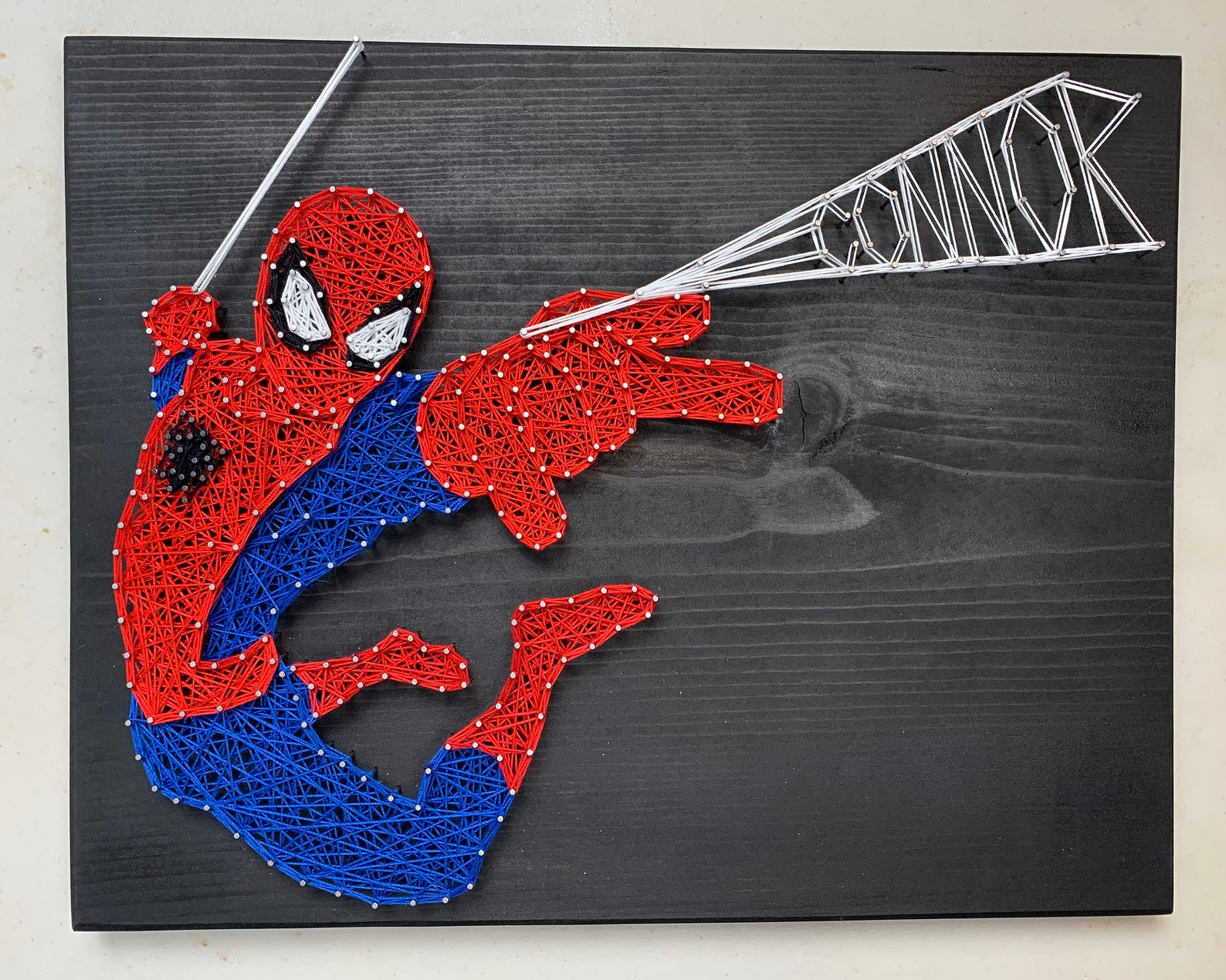 Spider-man String Art With Personalization - Etsy