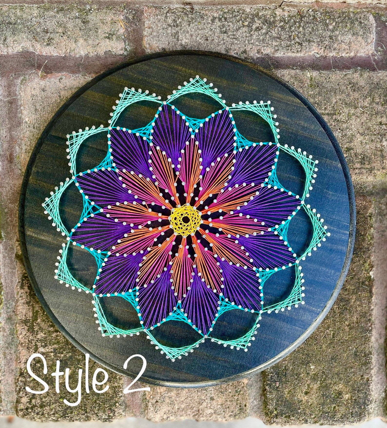 Mandala String Art // Geometric Wall Decor - Etsy