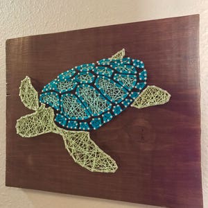 Sea Turtle String Art, Ocean Life String Art - Etsy