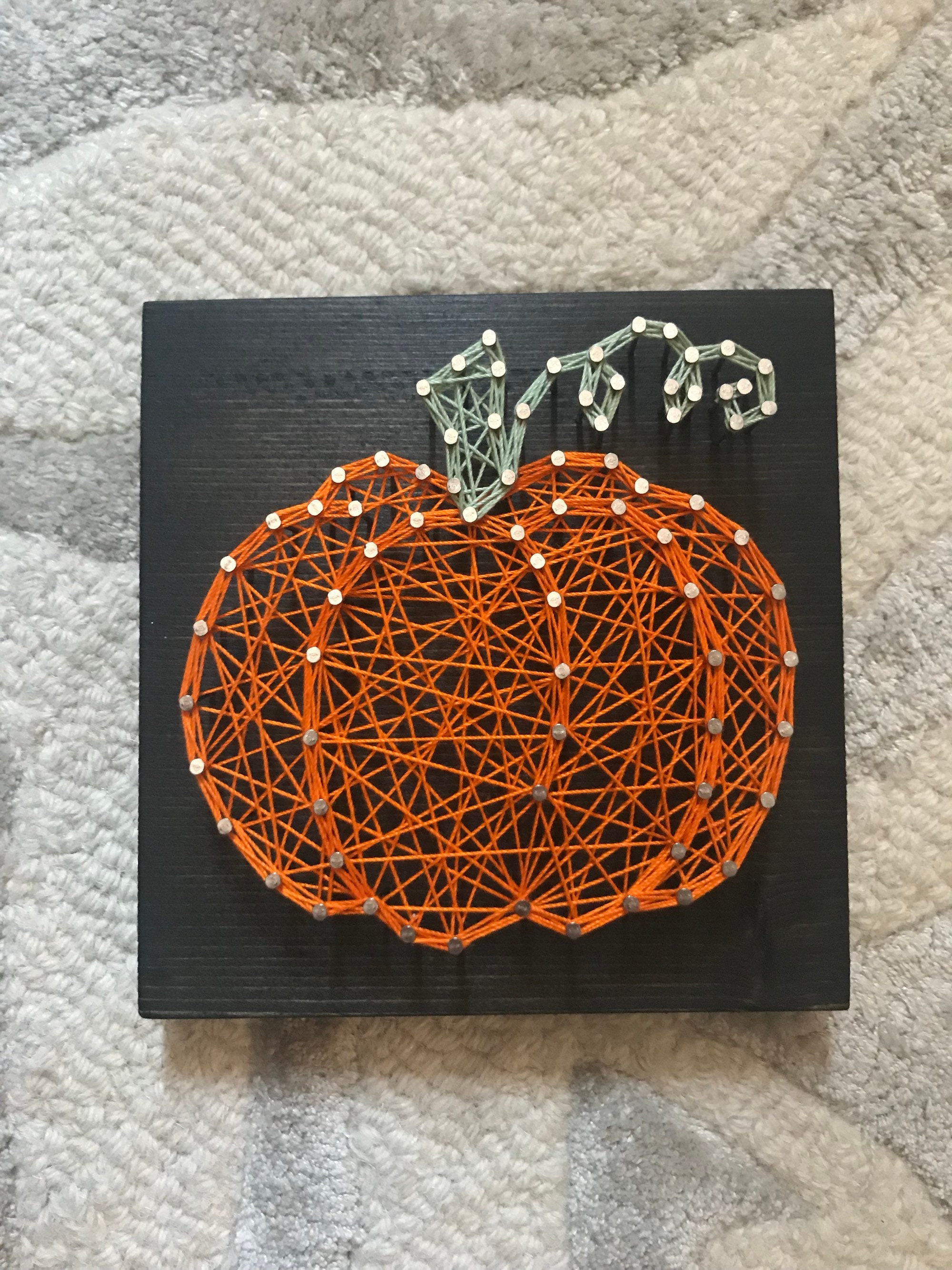 Fall Pumpkin String Art // Halloween Fall Decor - Etsy