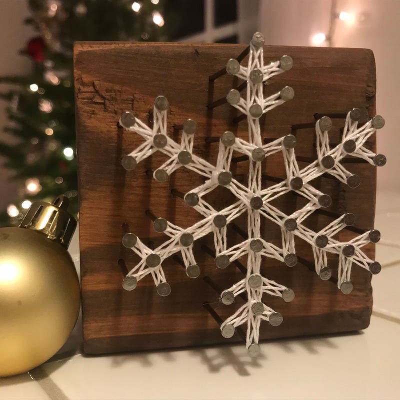 Snowflake String Art - Etsy