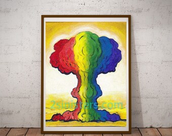 Rainbow art | Etsy