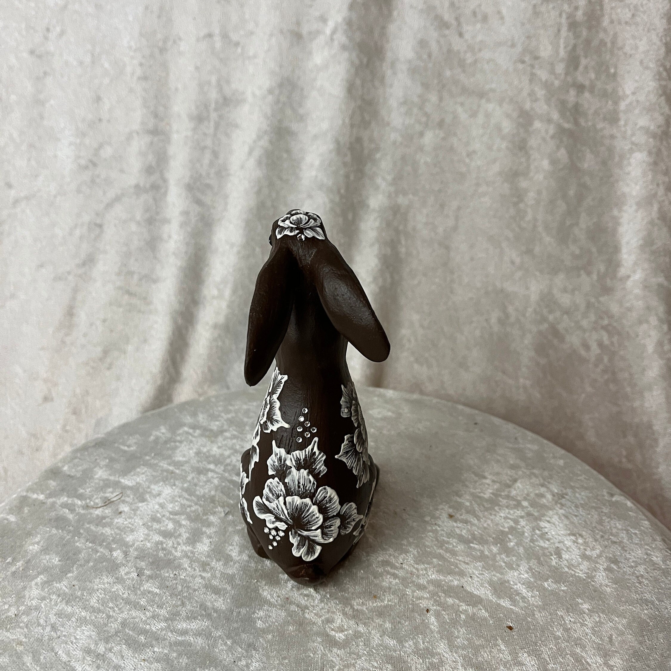 Little Resin Bunny, Painted to Resemble a Little Chocolate Bunny ...