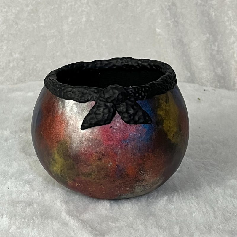Raku Pottery Planter - Etsy