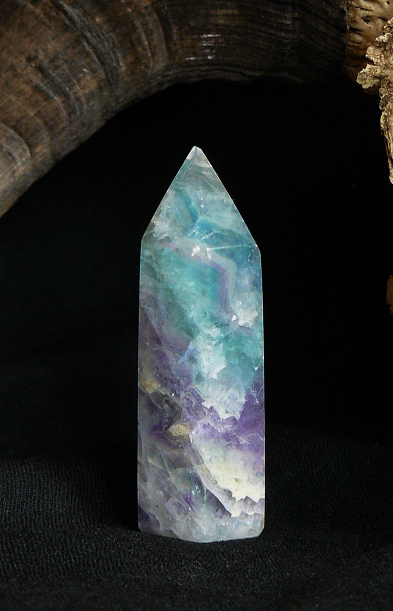 Fluorite Point Rare Beautiful Natural Crystal Fluorite | Etsy
