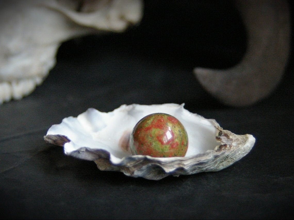 Mini crystal ball unakite sphere 20mm polished crystal | Etsy