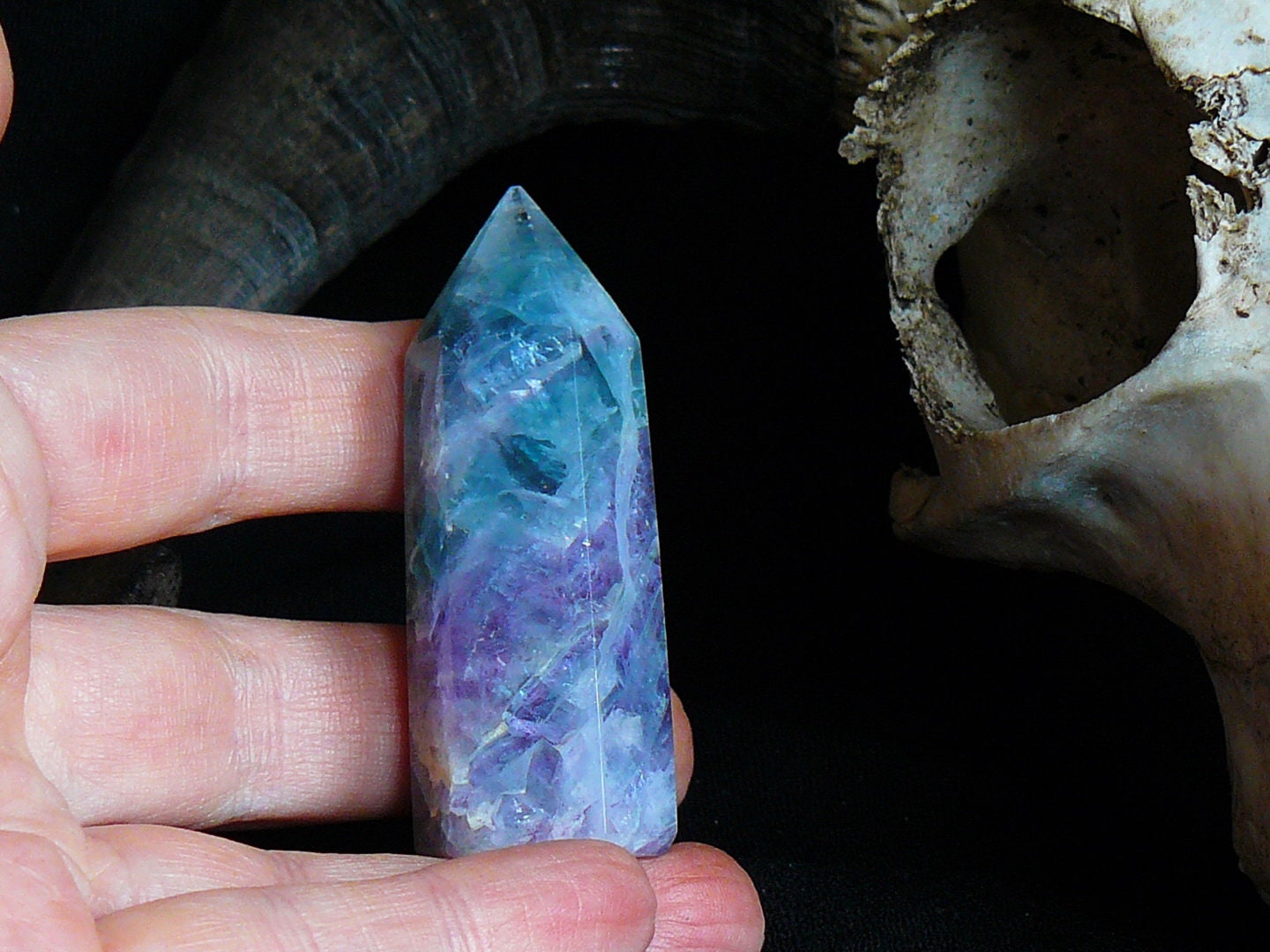 Fluorite Point Rare Beautiful Natural Crystal Fluorite | Etsy