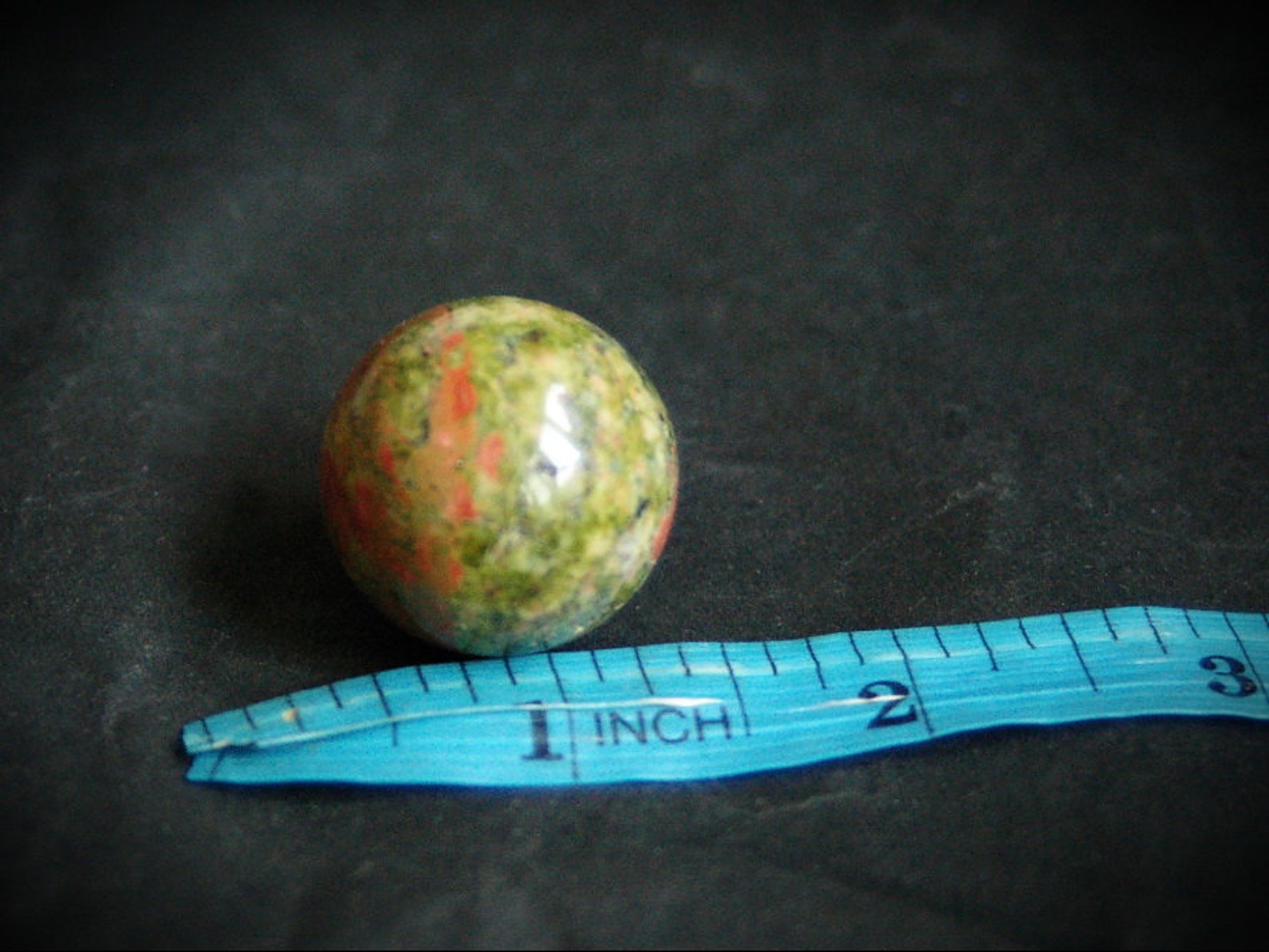 Mini crystal ball unakite sphere 20mm polished crystal | Etsy
