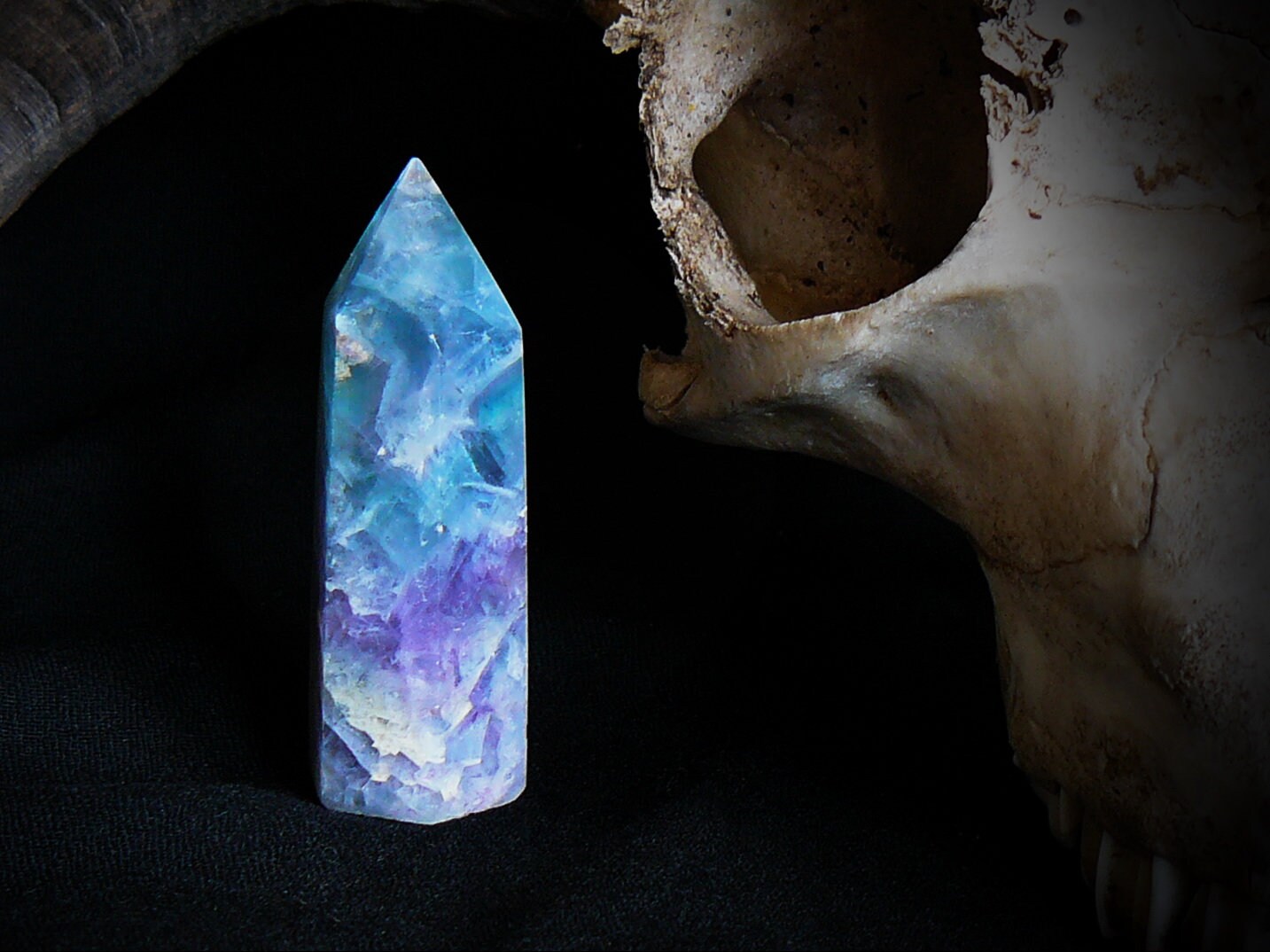 Fluorite Point Rare Beautiful Natural Crystal Fluorite | Etsy