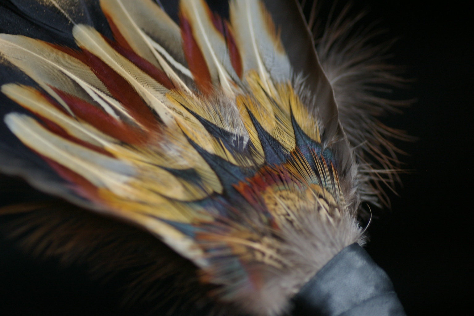 Raven, Crow, Goose, Pheasant, Rooster Feathers Smudge Fan_witchcraft ...