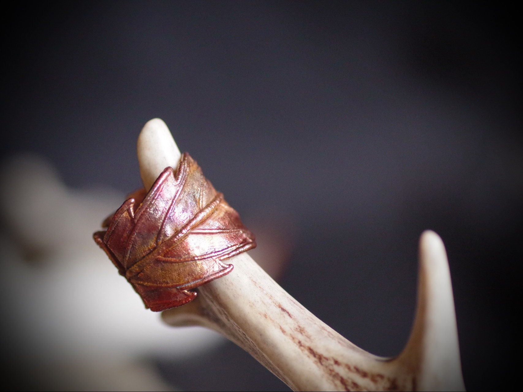Statement Ring From True Hemp Leaf Electroforming Copper - Etsy