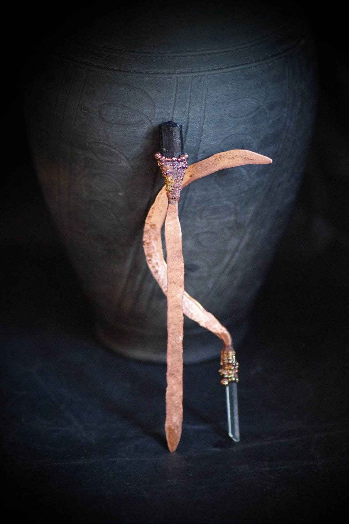 Boline Ritual Knife Copper Ritual Sickle Pagan Ceremonial - Etsy