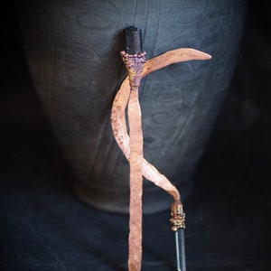 Boline Ritual Knife, Copper Ritual Sickle, Pagan Ceremonial, Wiccan ...