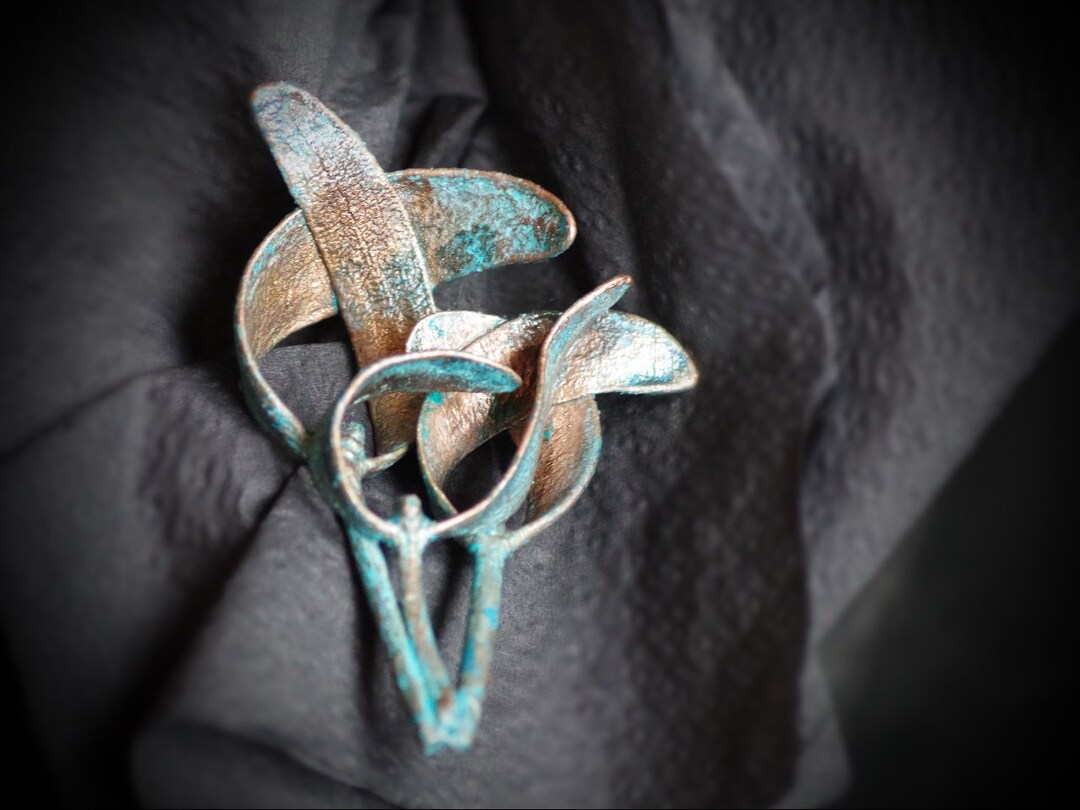 Mistletoe cooper celtic brooche, druid necklace, Irish & Scottish ...