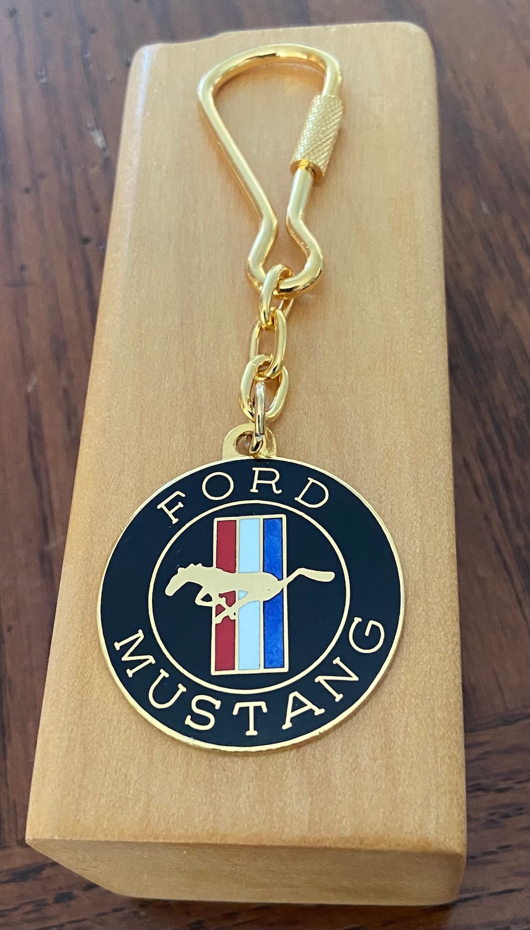 Beautiful Mustang Brass Keychain - Automotive Accessory - Etsy