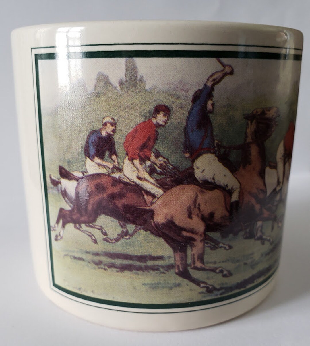 Ceramic Coffee Mugs With Polo Scenes Ralph Lauren Series Made in Korea ...