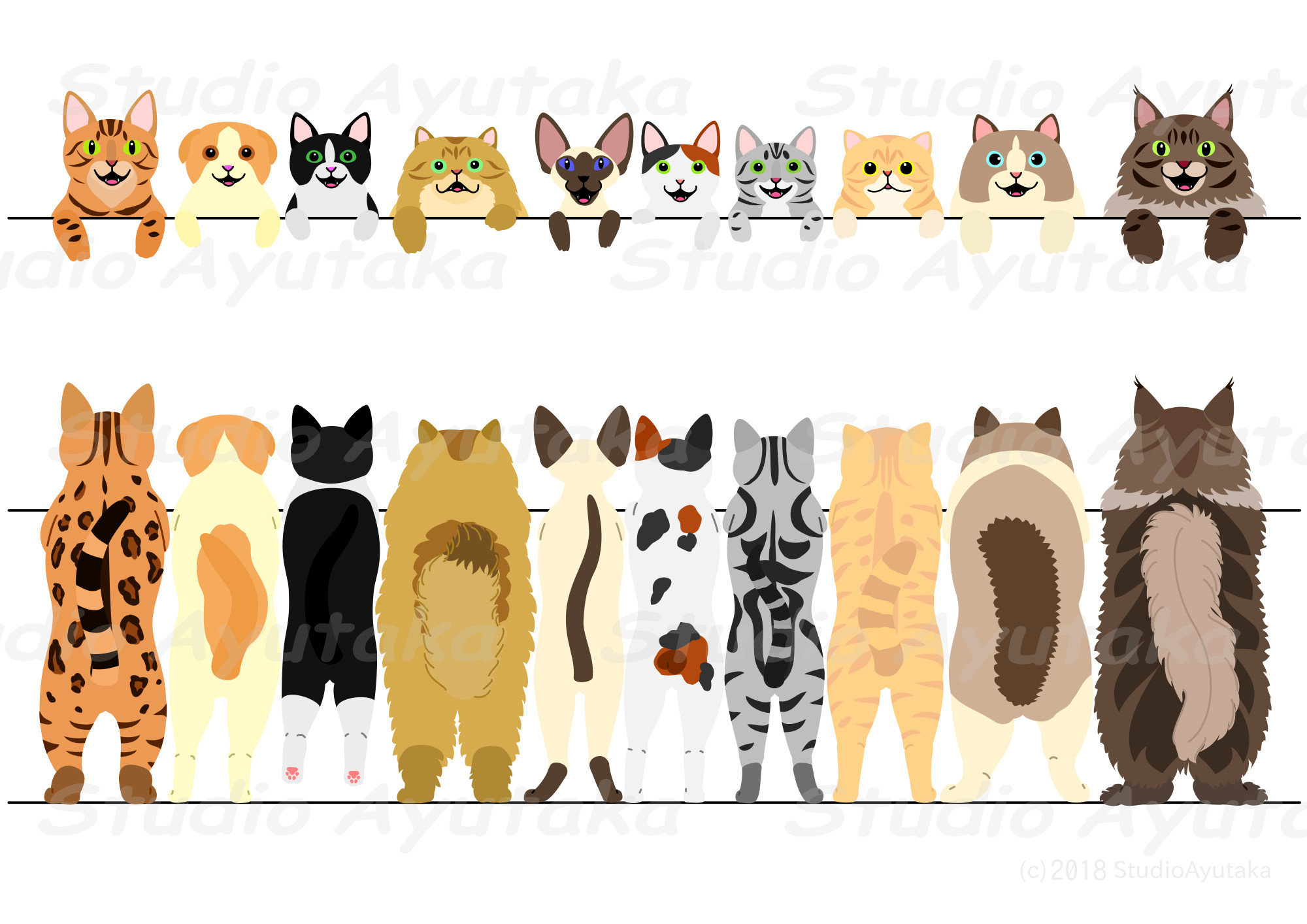 Cartoon Cat Standing