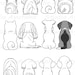 12 Dogs Back Line Art Bundle(1), Svg, Png, Handmade, Illustration ...
