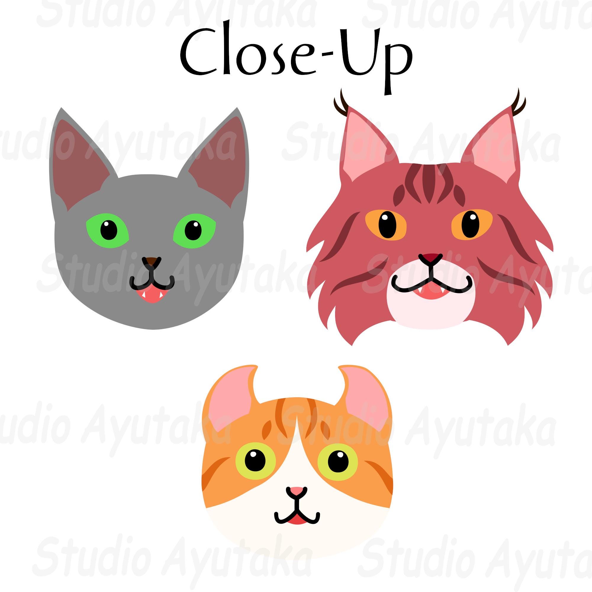 Cat Face Cartoon