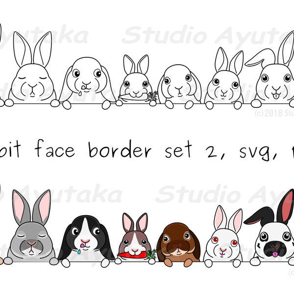 Rabbit Line Art - Etsy
