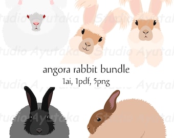 Peering Cute Angora Bunny Sticker Rabbit Car Decal, Bunny Laptop Decal ...