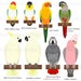 8 Pet Parrot Birds Bundle, Ai, Pdf, Png - Etsy
