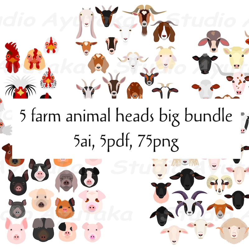 Animal Head Template - Etsy