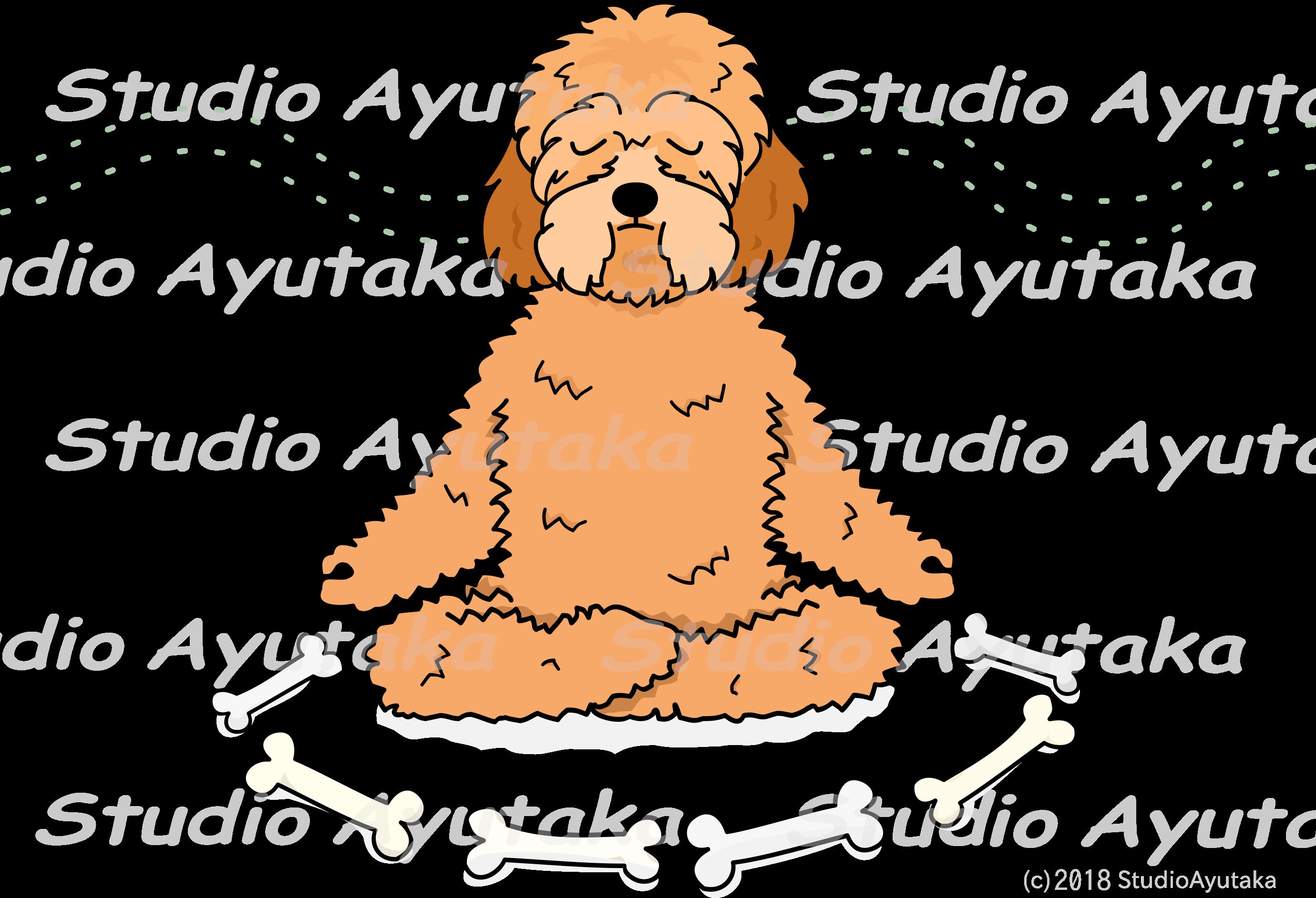 Perro meditando svg png ai - Etsy México