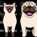 Siamese Cat&pug Dog Pair Set, Color,line Art, Png,svg - Etsy