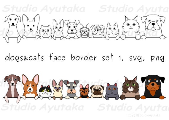 Cat And Dog Border