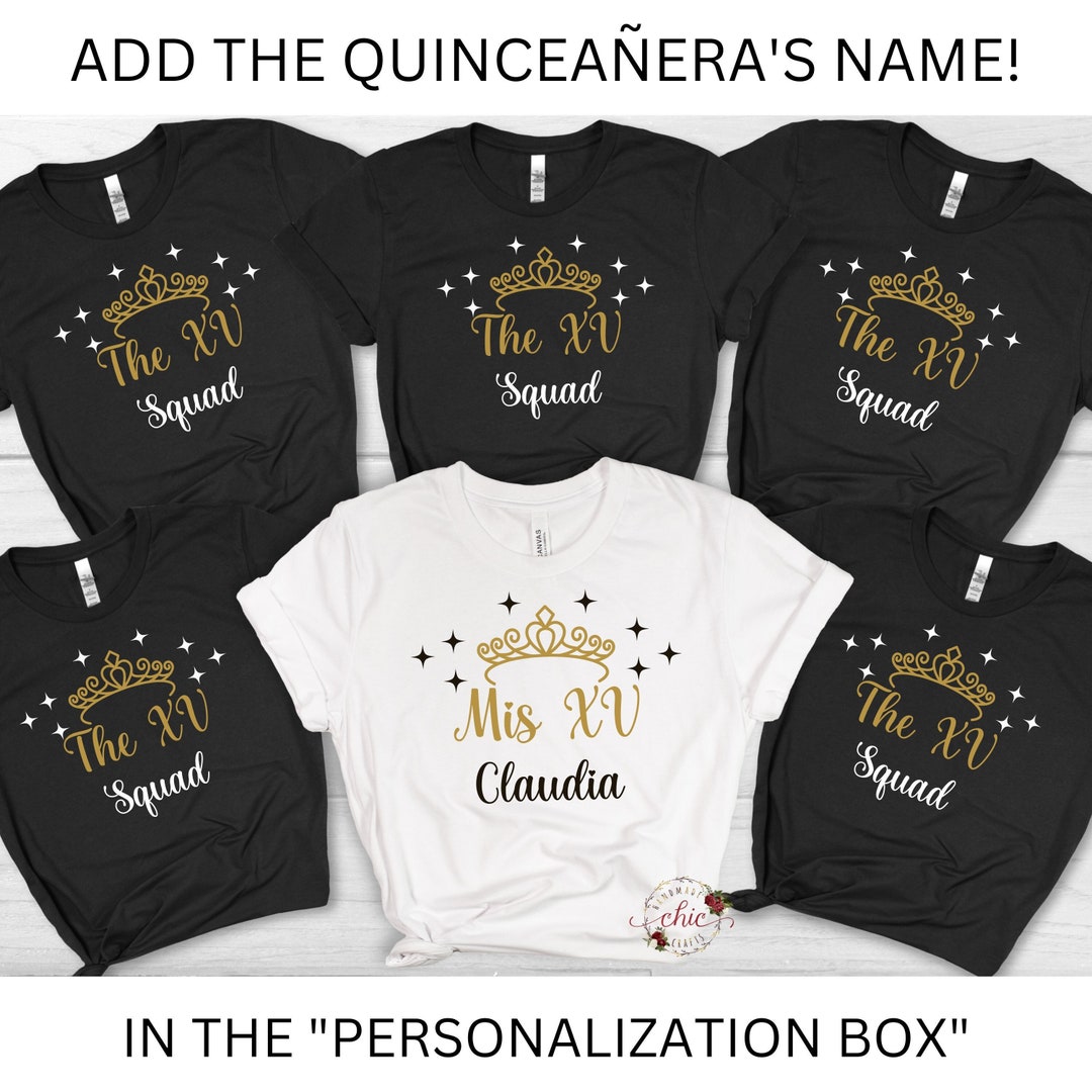 Mis Quince Shirts, Quinceañera Shirts, Camiseta Para Quinceañera Y ...