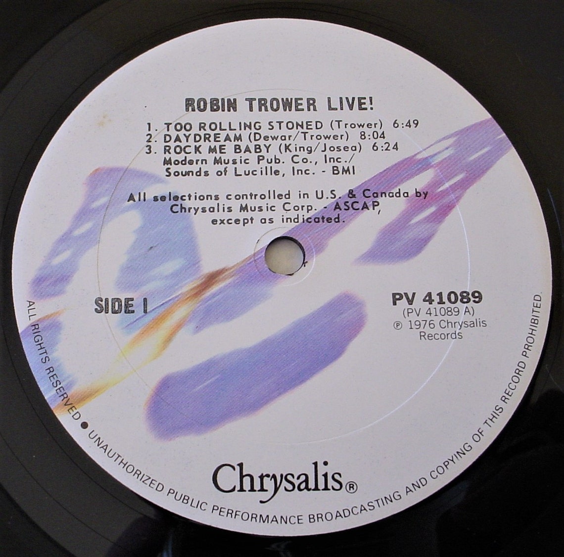 Robin Trower Live 1975 12 Vinyl LP Record Album - Etsy