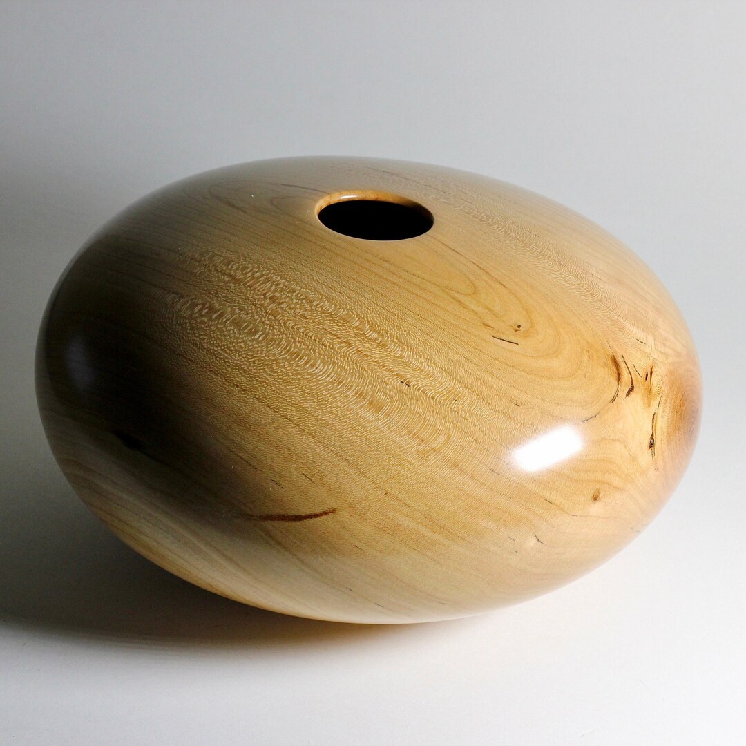 Cherry Wood Decorative Vessel - Etsy