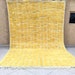 Gorgeous Yellow Moroccan Rug, Bright Yellow Blocked Design Carpet ...