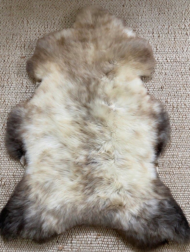 Super Soft Sheepskin | Real Fur Rug | Multicolored Sheepskin Rug | Boho ...