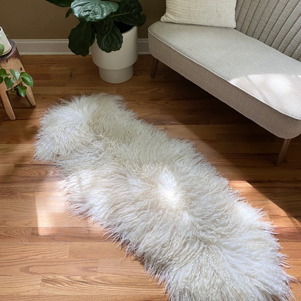 Sheepskin Bench - Etsy