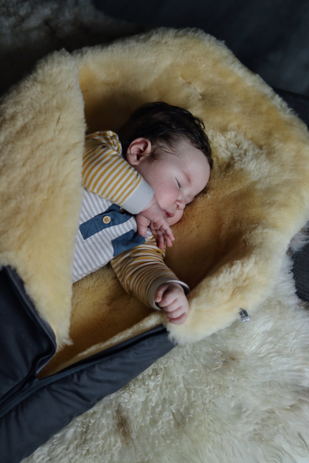Sheepskin Sleeping Bag, Toddler Sleeping Bag, Newborn Sleeping Pad ...